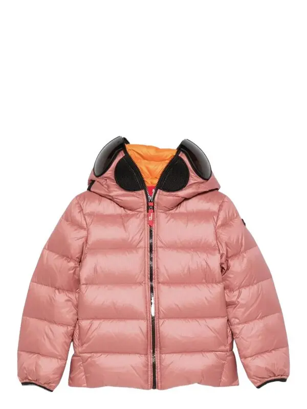 AI RIDERS ON THE STORM Young Goggle Hood Down Jacket - Pink