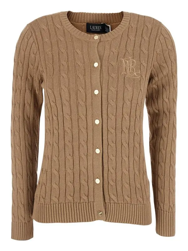 Ralph Lauren Cable Logo Cardigan - No