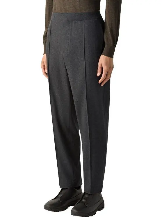 Zegna Pleated Wool - Dark Grey
