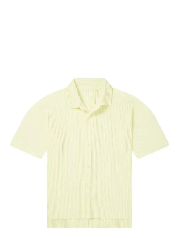 Issey Miyake August Pleated Shirt - Yellow