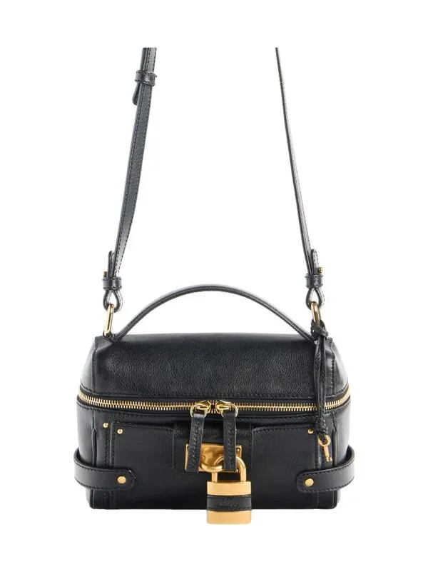 Chloé Paddington Leather Crossbody Bag - Black