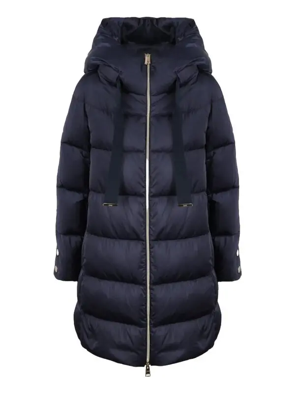 Herno Zip-up Padded Down Coat - Black