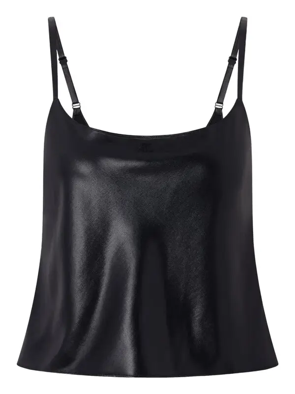 COURREGES Glossy Satin Camisole Top - No