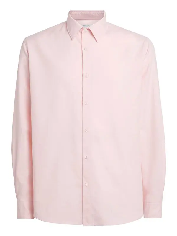 Sunspel Cotton Oxford Shirt - Pink