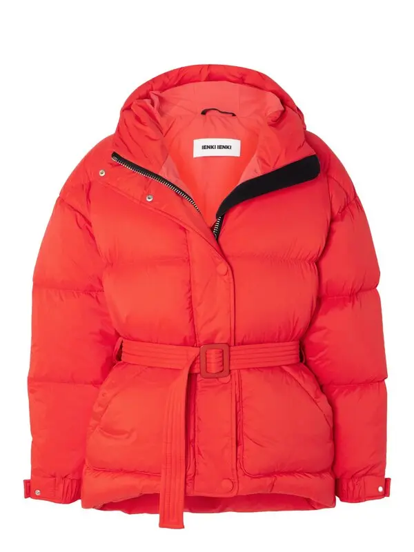 IENKI IENKI Hooded Down Jacket - Red