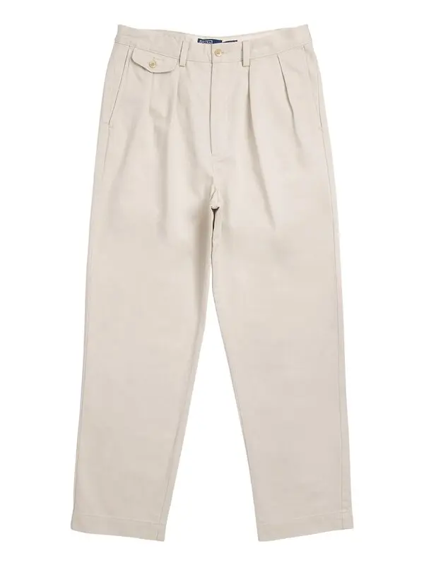 Polo Ralph Lauren Cotton Pleated Whitman Chinos - Ivory
