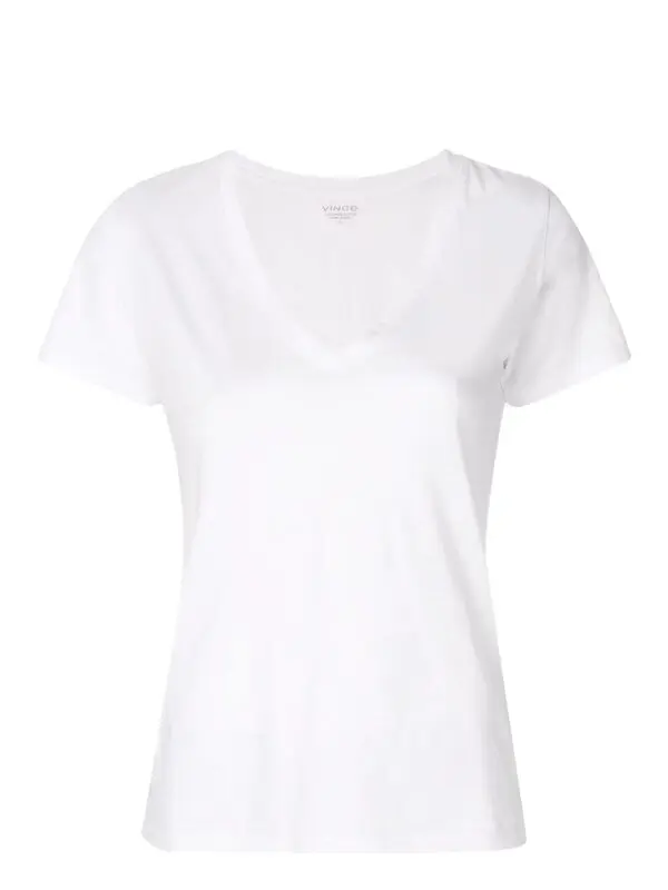 Vince Classic V-neck Short-sleeved T-shirt - No