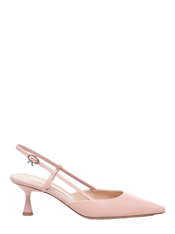 GIANVITO ROSSI Ascent Pointed-toe Slingback Pumps - Pink