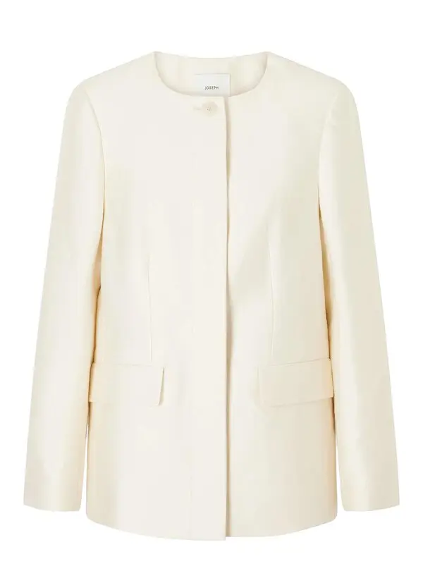 JOSEPH Myra Woven Blazer - Cream