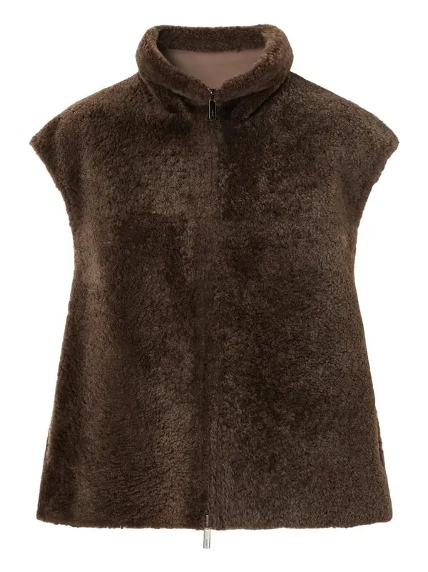 JOSEPH Nico Shearling Jacket - Brown