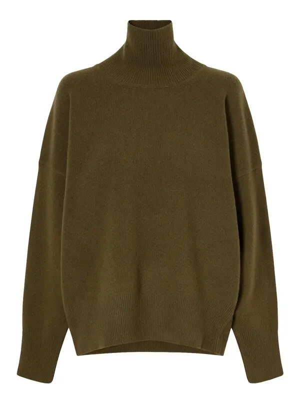 RÓHE Wool-blend Turtleneck Sweater - Green