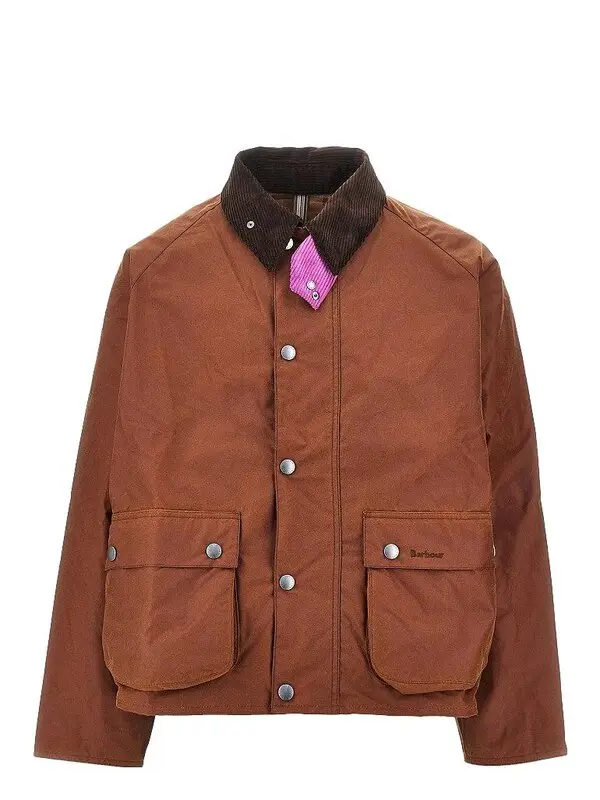 PAUL SMITH LOVES BARBOUR Key Transport Waxed Cotton Jacket An - Brown