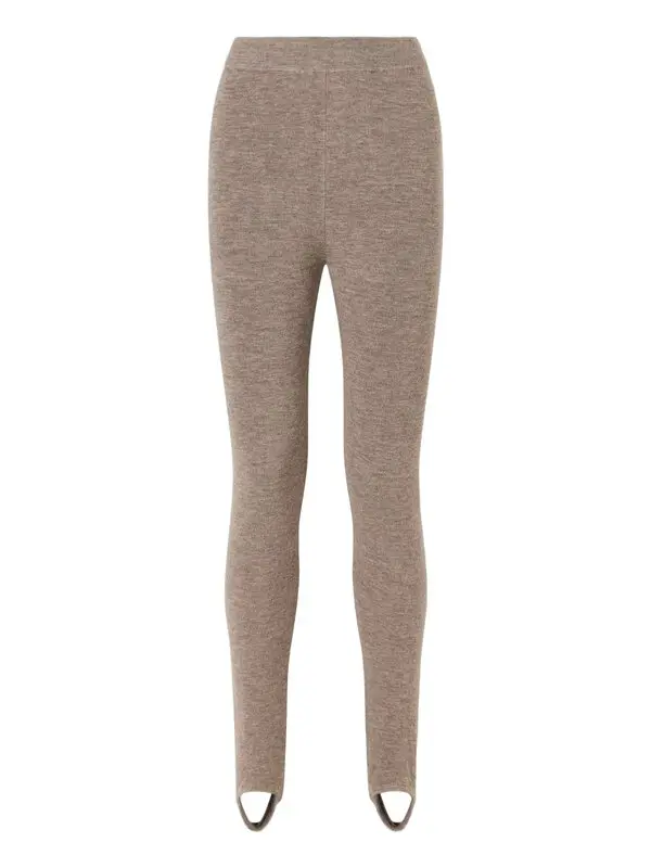 LAUREN MANOOGIAN Merino Wool-blend Stirrup Leggings - Gray