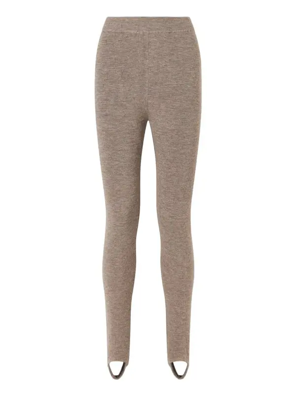 LAUREN MANOOGIAN Merino Wool-blend Stirrup Leggings - Gray