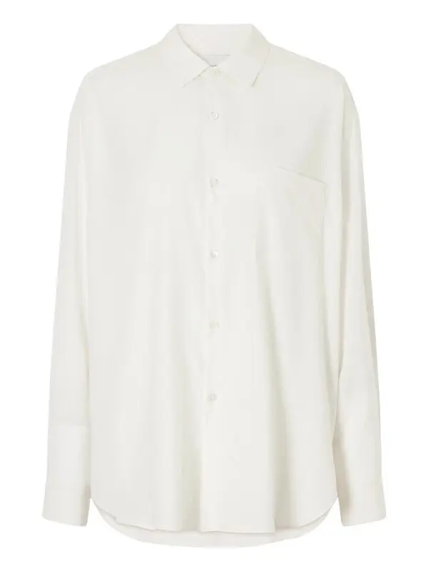 SSSTEIN Cotton And Silk-blend Shirt - Neutrals