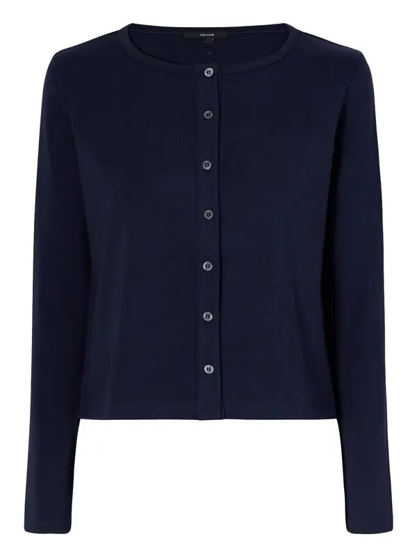 THE PARK Arely Microtencel™-blend Jersey Cardigan - Blue