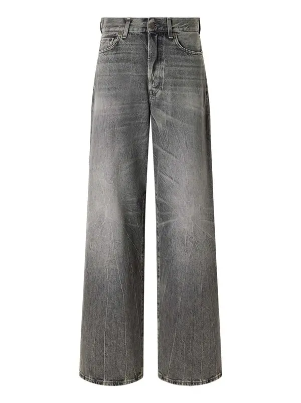 Acne Studios Mid-rise Straight-leg Jeans - Gray
