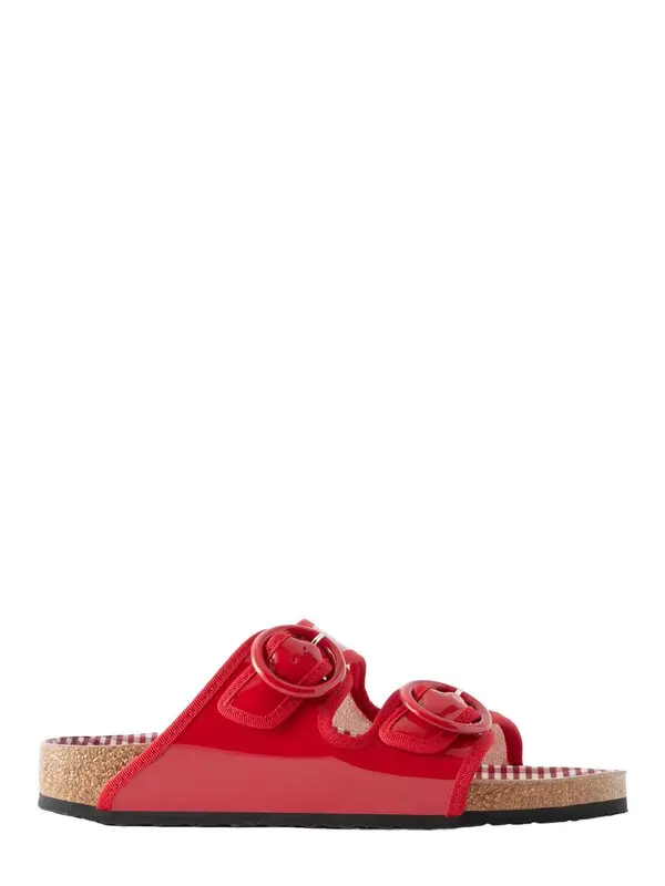 BIRKENSTOCK Repetto Buckle-detail Patent Leather Sandals - Red