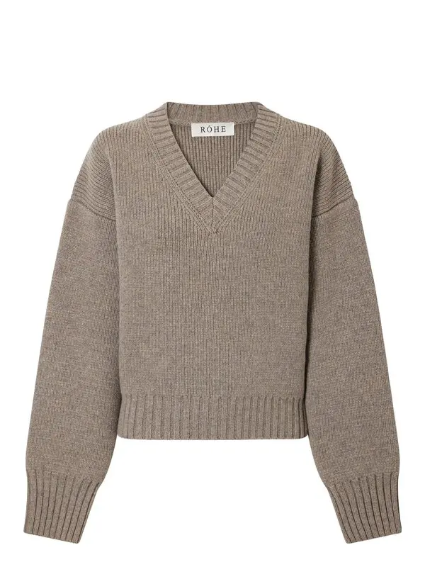 RÓHE Wool Sweater - Brown