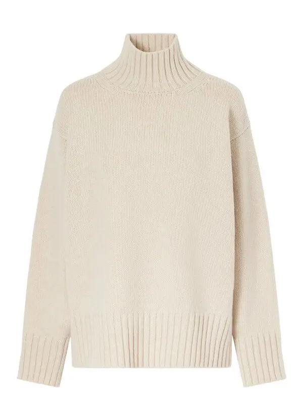 RÓHE Wool And Cashmere-blend Turtleneck Sweater - Neutrals