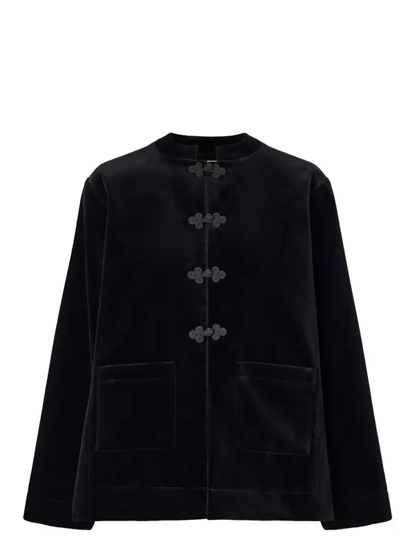 RÓHE Cotton-velvet Jacket - Black