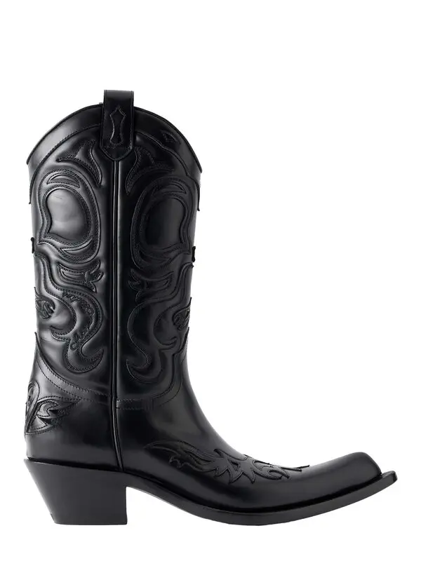 Acne Studios Leather Ankle Boots - Black