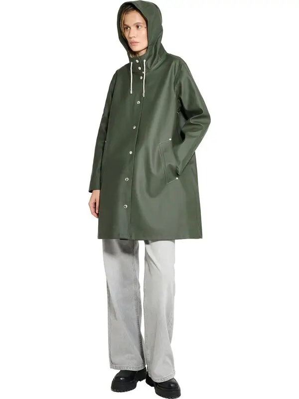 Stutterheim Mosebacke Original A-line Raincoat - Green
