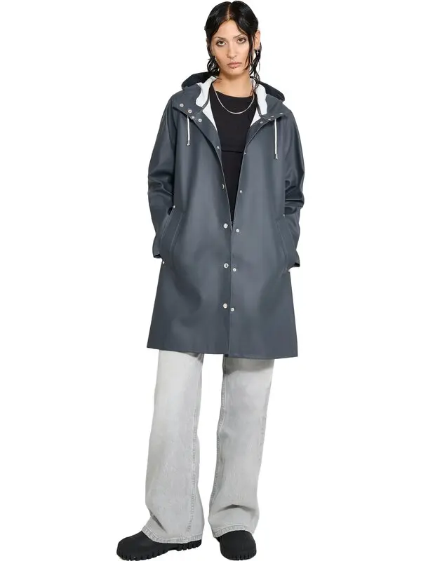 Stutterheim Mosebacke Original A-line Raincoat - Charcoal