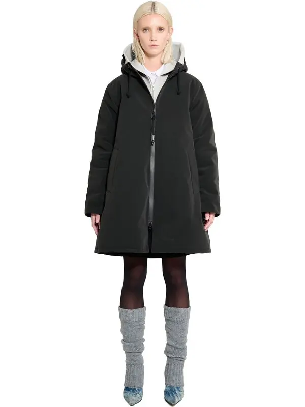 Stutterheim Mosebacke Matte Winter Coat - Black