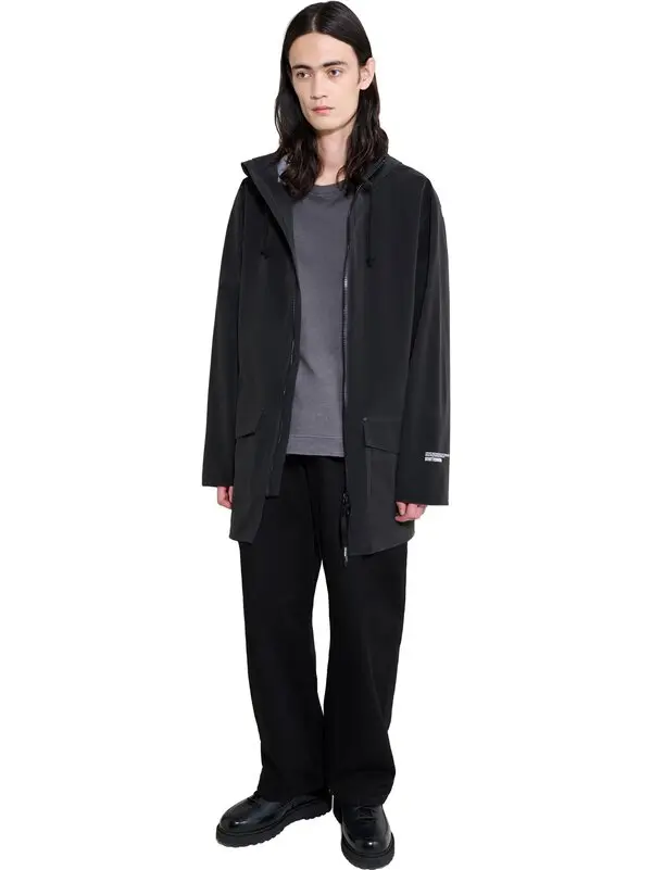 Stutterheim Stockholm Patch Raincoat - Black