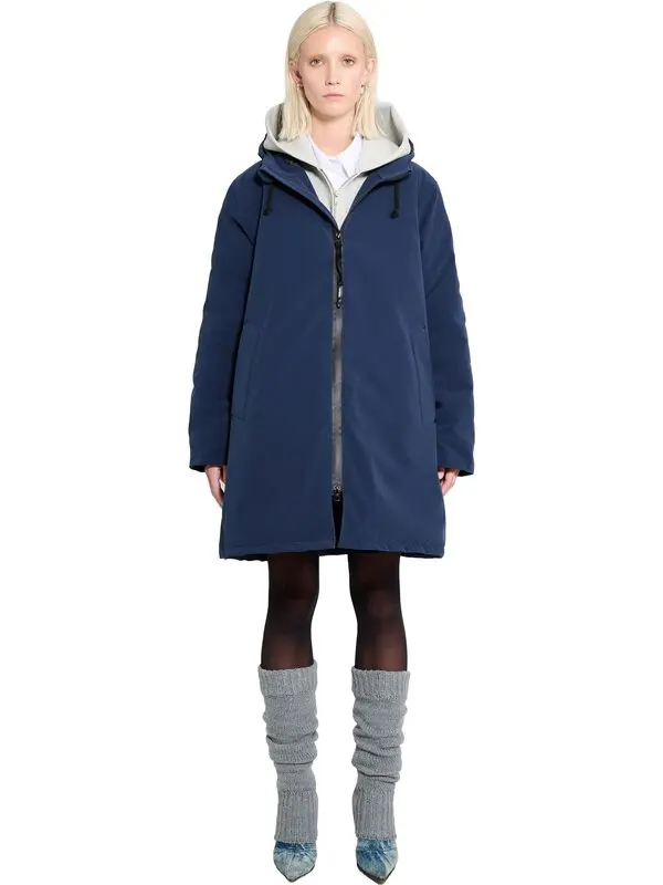Stutterheim Mosebacke Matte Winter Coat - Navy