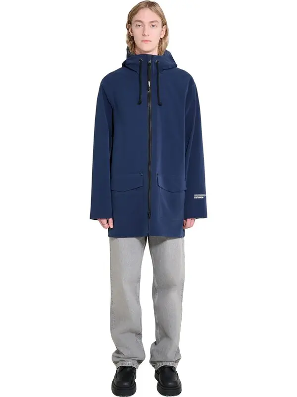 Stutterheim Stockholm Patch Raincoat - Navy
