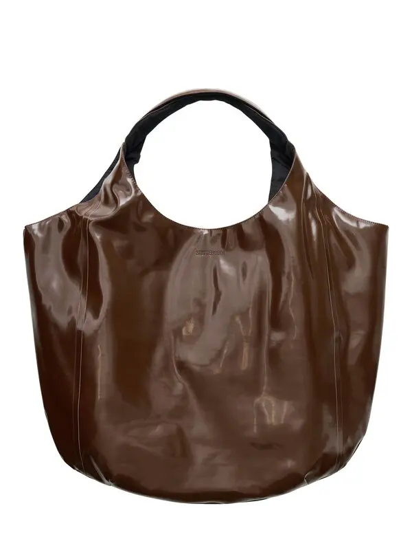 Stutterheim Svea Puffer Bag Opal - Dark Brown