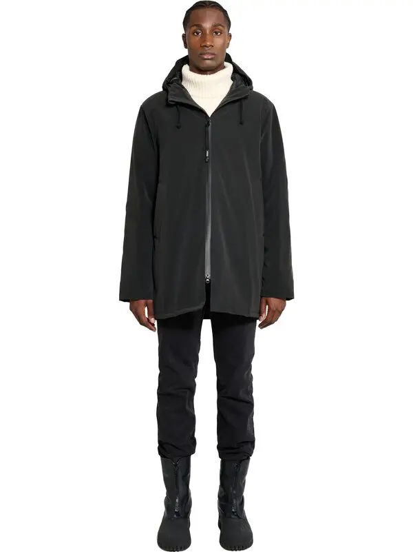 Stutterheim Stockholm Matte Winter Coat - Black