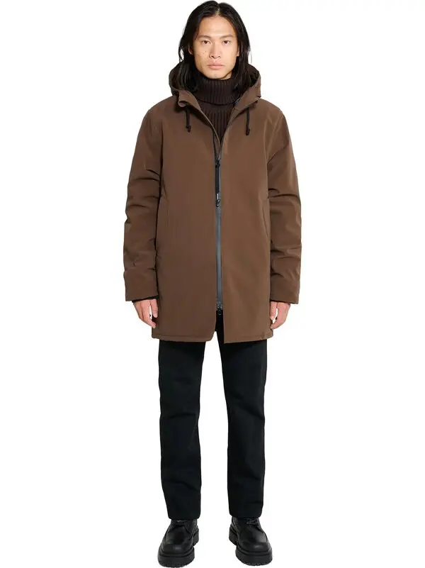 Stutterheim Stockholm Matte Winter Coat - Dark Brown