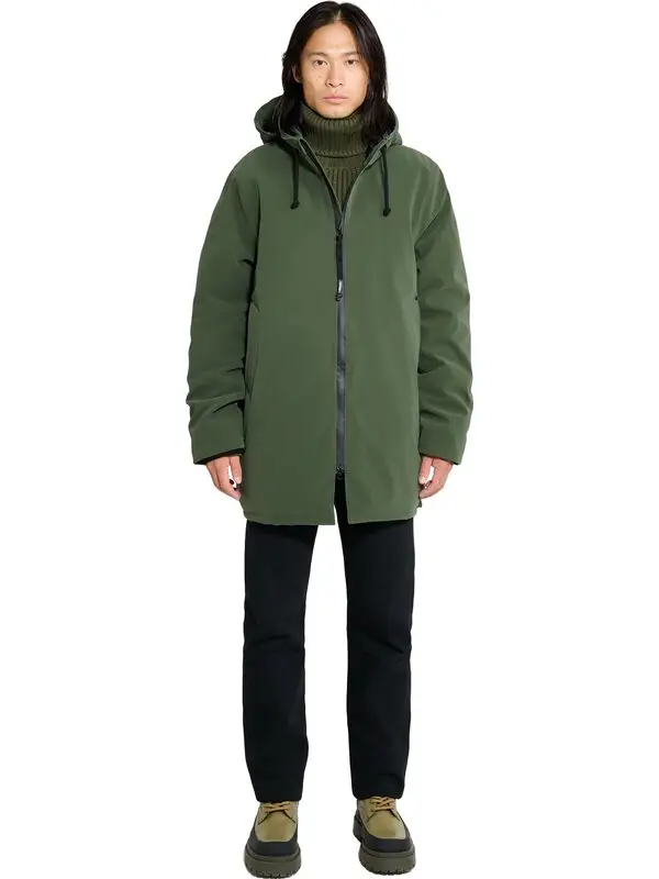 Stutterheim Stockholm Matte Winter Coat - Green