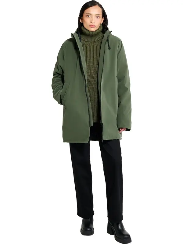 Stutterheim Stockholm Matte Winter Coat - Green