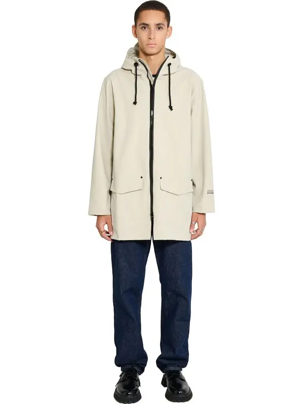 Stutterheim Stockholm Patch Raincoat - Pelican
