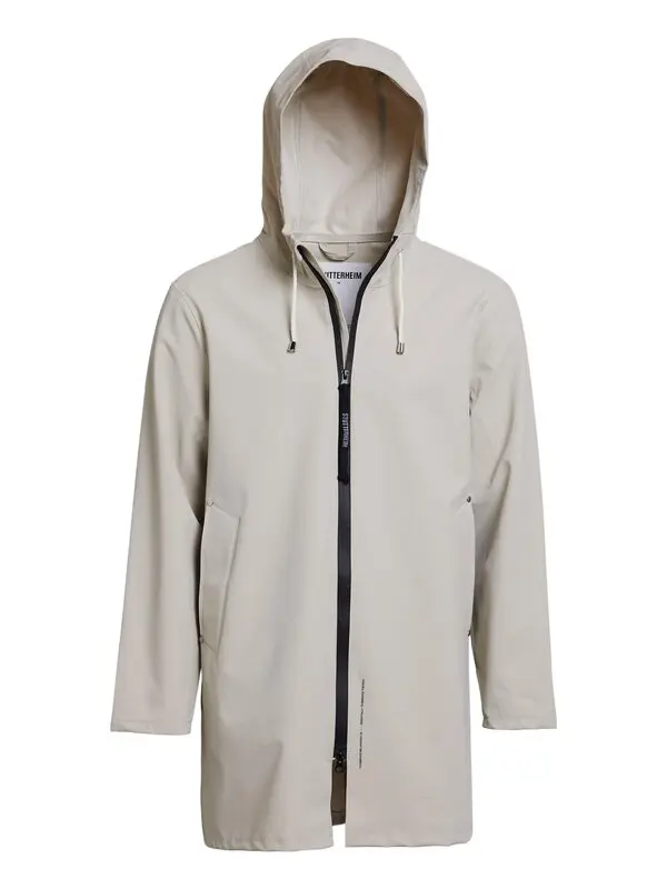 Stutterheim Stockholm Lightweight Zip Matte Raincoat - Pelican