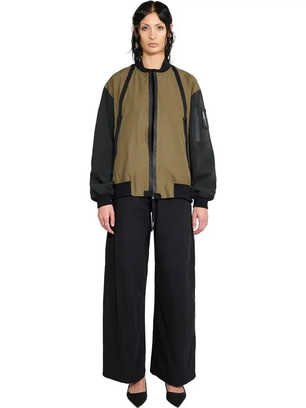 Stutterheim Bredsand Zip Bomber Jacket - Green
