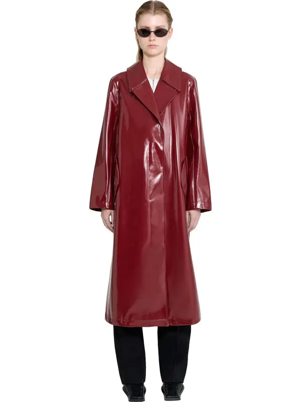 Stutterheim Wayfair Opal Trench Coat - Burgundy