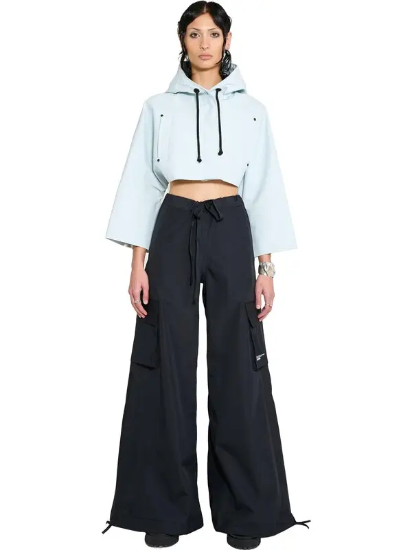 Stutterheim Lilla Tre Cropped Raincoat - Frost Grey