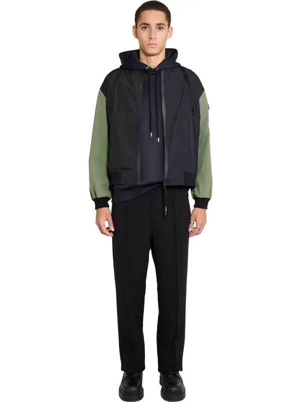 Stutterheim Bredsand Zip Bomber Jacket - Black