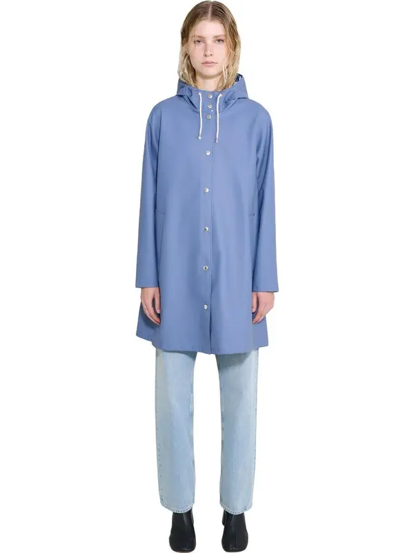 Stutterheim Mosebacke Lightweight Raincoat - Ash Blue