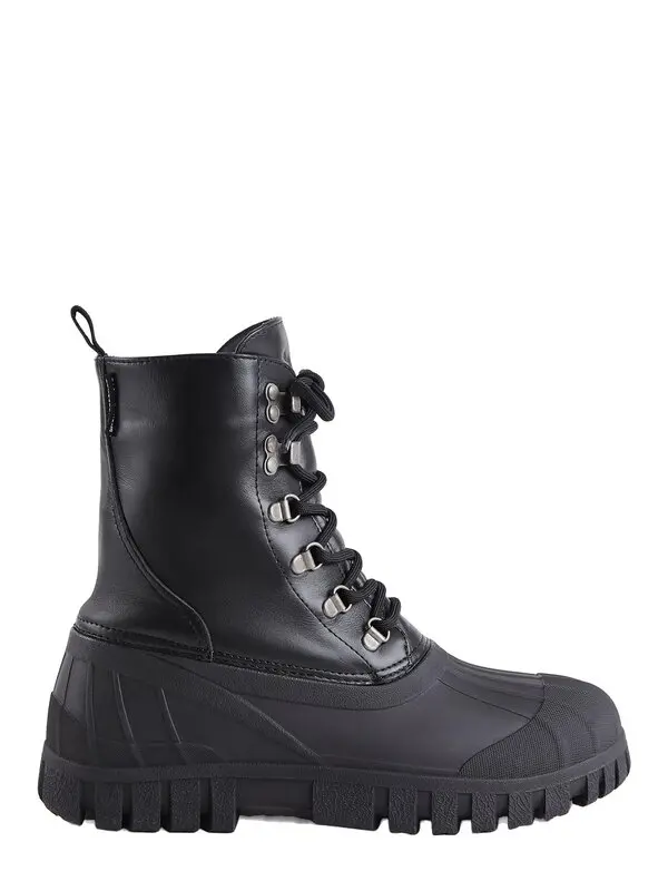 Stutterheim Patrol Boot Leather - Black