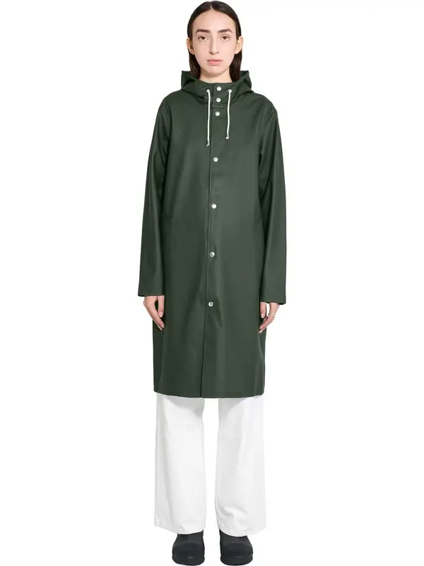 Stutterheim Stockholm Long Raincoat - Green