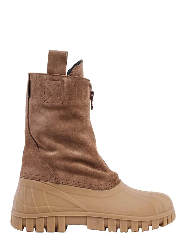 Stutterheim Patrol Zip Boot Suede /fudge - Tobacco