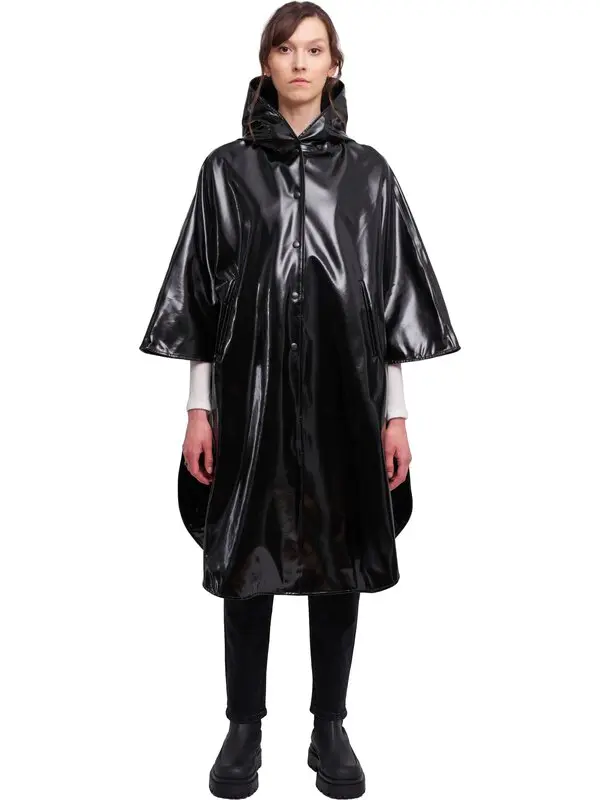 Stutterheim Concert Print Opal Poncho - Black