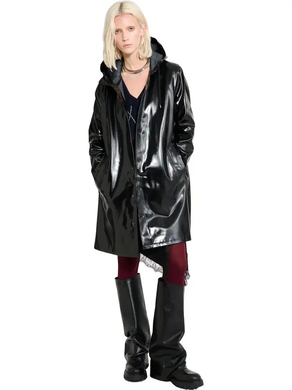Stutterheim Mosebacke Opal Raincoat - Black
