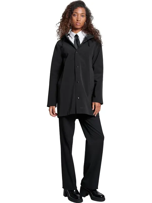 Stutterheim Stockholm Matte Raincoat - Black